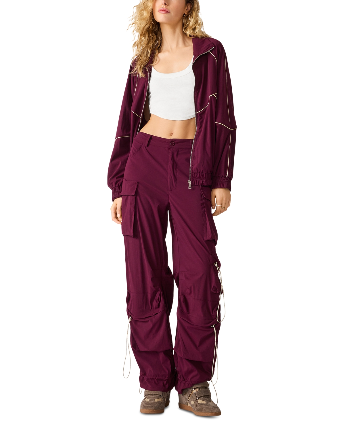 STEVE MADDEN Steve Madden Jacey Cargo Pants with Drawstring Hem